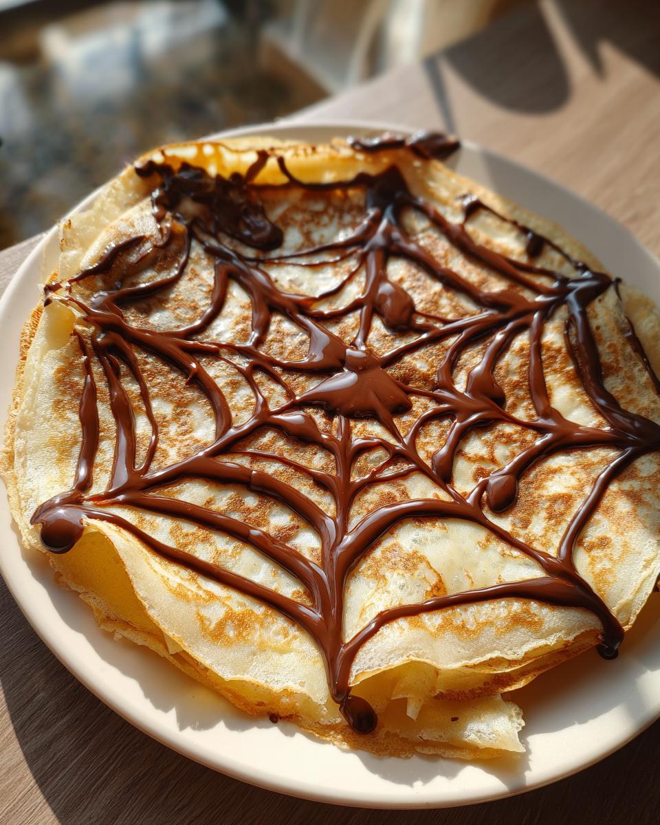 Spooky Spiderweb Crepes: 1 Amazing Halloween Breakfast