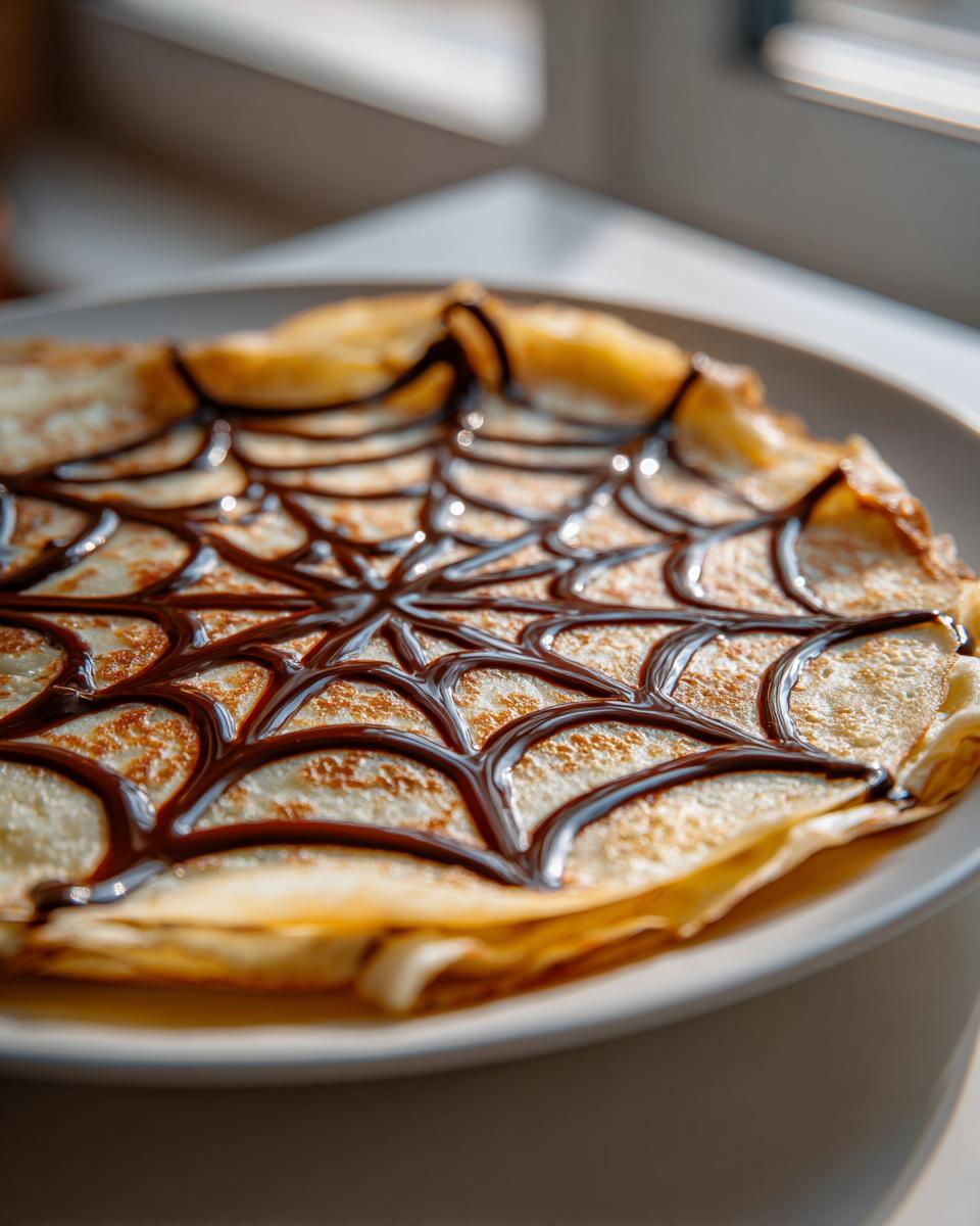 Spooky Spiderweb Crepes: 1 Amazing Halloween Breakfast