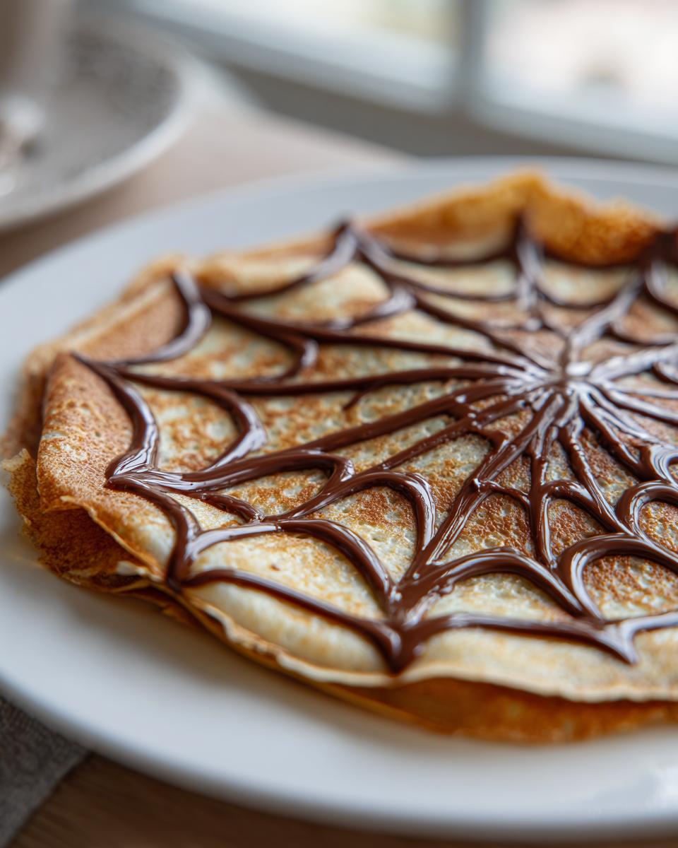 Spooky Spiderweb Crepes: 1 Amazing Halloween Breakfast