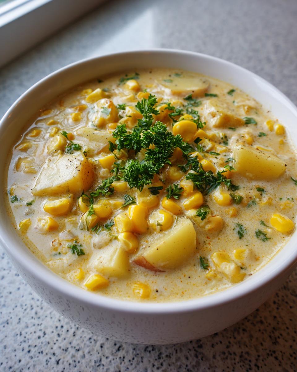 Amazing Creamy Corn Chowder: 1 pot magic