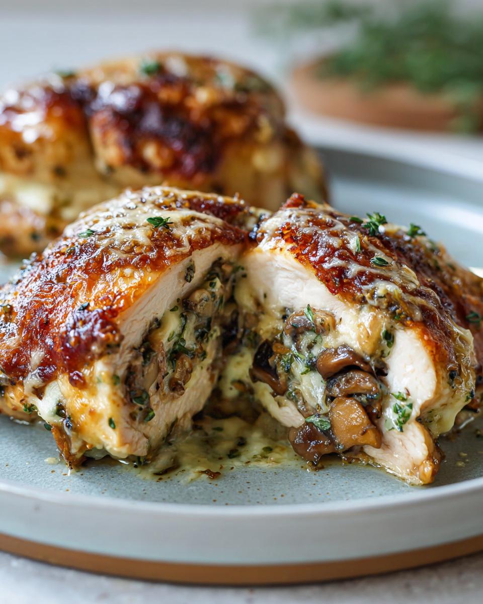 Amazing Mushroom Stuffed Chicken Breast in 30 Minutes