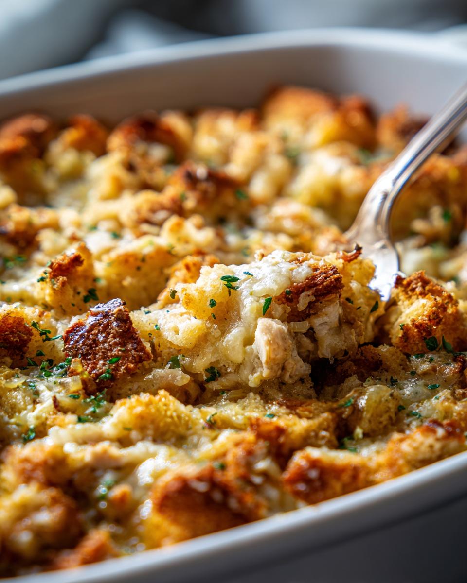 Creamy Chicken & Stuffing Casserole: 5 Ingredients = Bliss